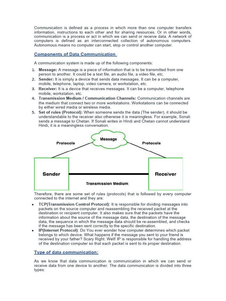 Data Communication | Download Free PDF | Transmission Medium | Duplex (Telecommunications)