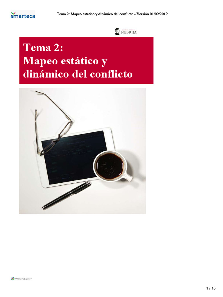 Tema 2_ Mapeo Estatico y Dinamico Del Conflicto - Version 01-09-2019 | PDF | La resolución de ...