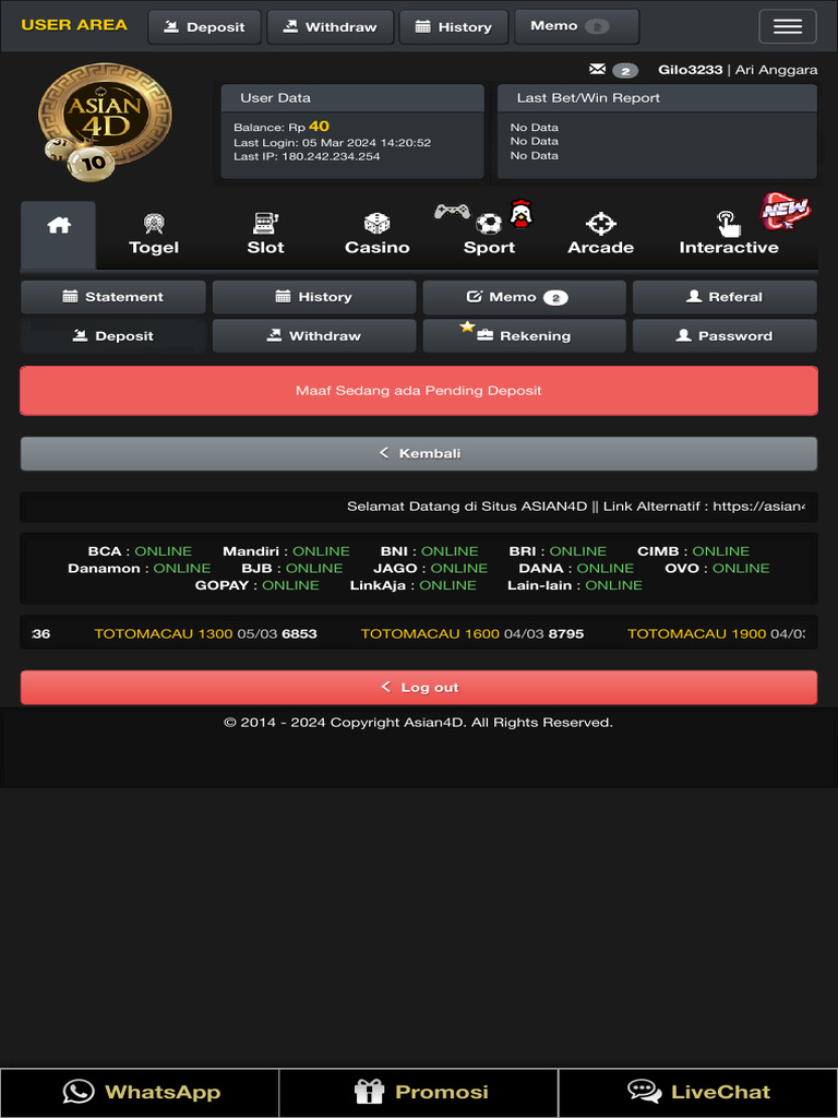 Asian4D User Area | PDF