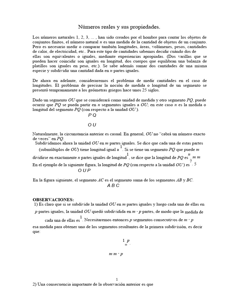 Real | Descargar gratis PDF | Número racional | Números