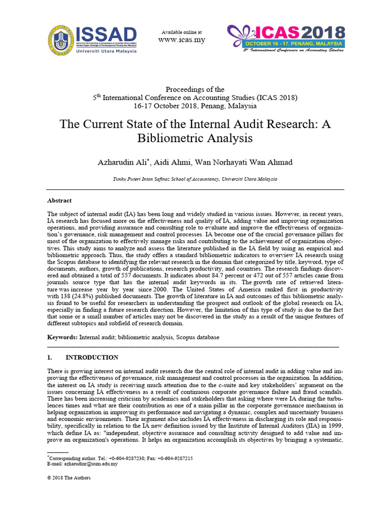 The Current State of The Internal Audit | Download Free PDF | Internal ...