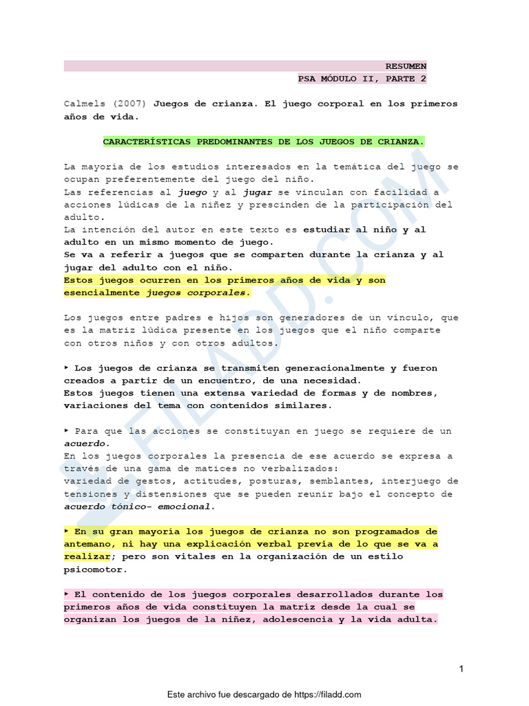 RESUMEN de La Materia Psicología, Sujeto y Aprendizaje MODULO II PARTE 2 | PDF | Adultos ...