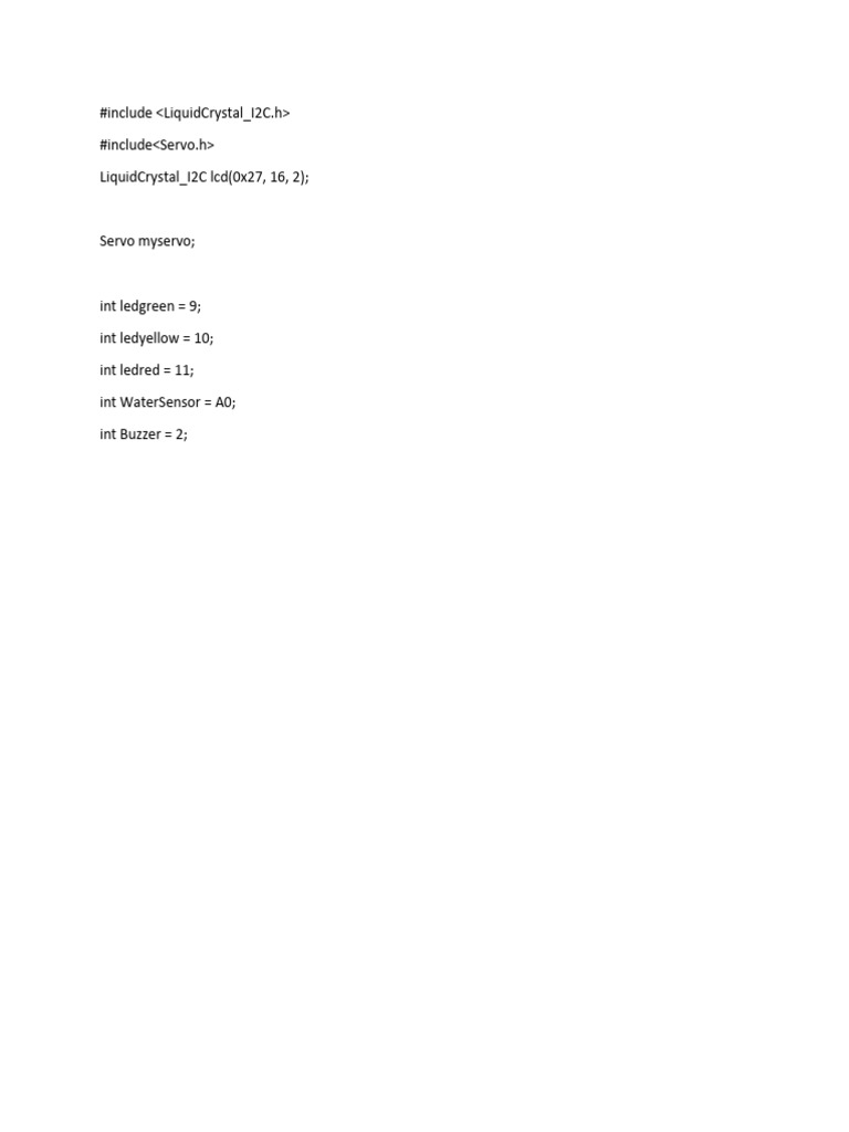#Include #Include Liquidcrystal - I2C LCD (0X27, 16, 2) | PDF | Business | Computers