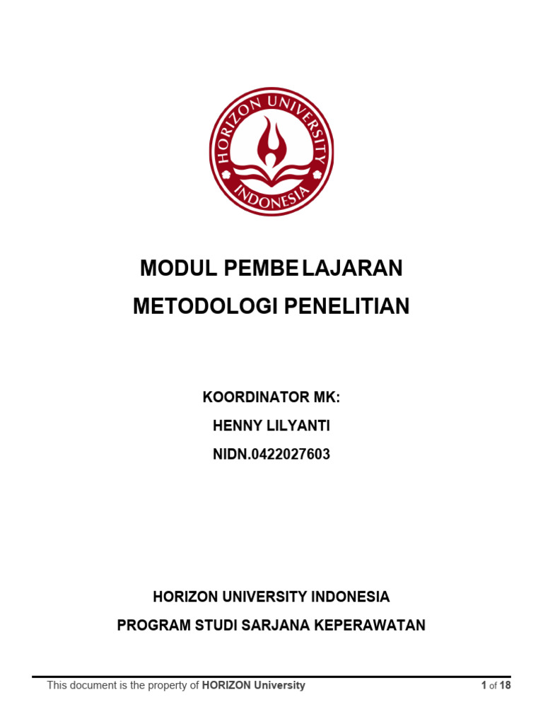FLM Metlit-4 - Masalah Penelitian | PDF