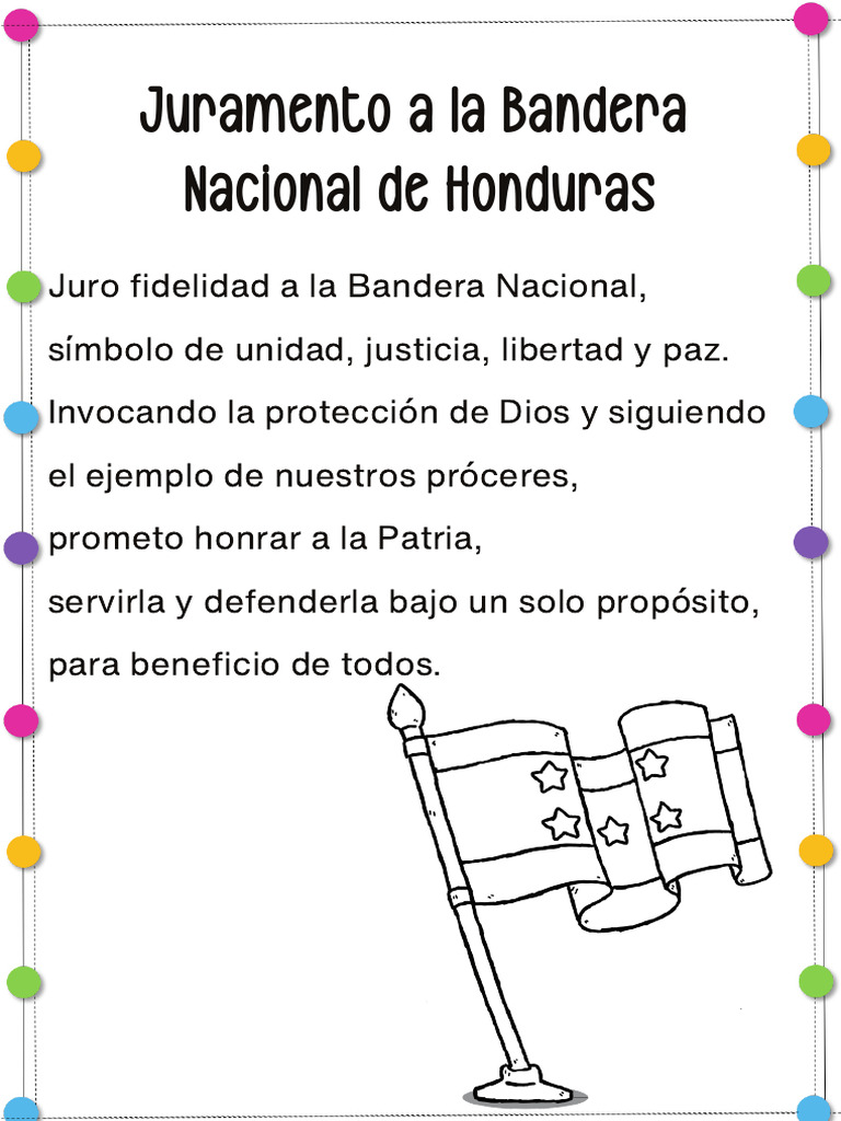 Juramento a La Bandera de Honduras | PDF