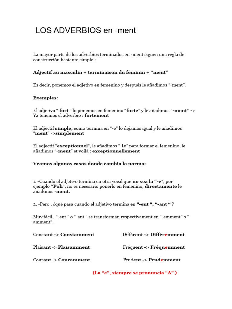 LOS ADVERBIOS en MENT | PDF | Unidades Semánticas | Tipología Lingüística