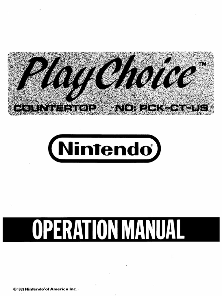 Playchoice Ctop | PDF
