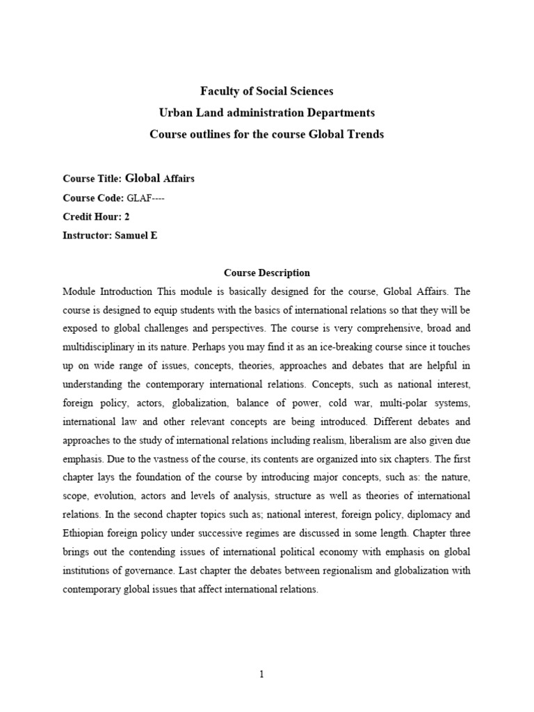 Project GT | PDF | International Relations | Globalization