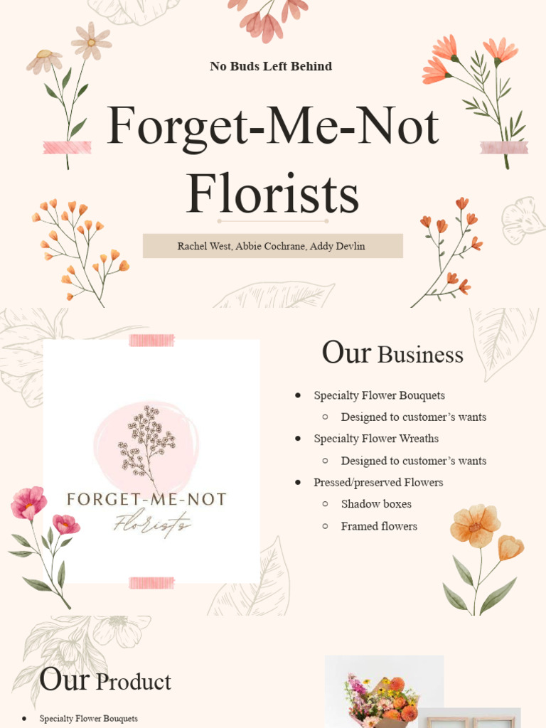 Forget-Me-Not Florists 1 | PDF