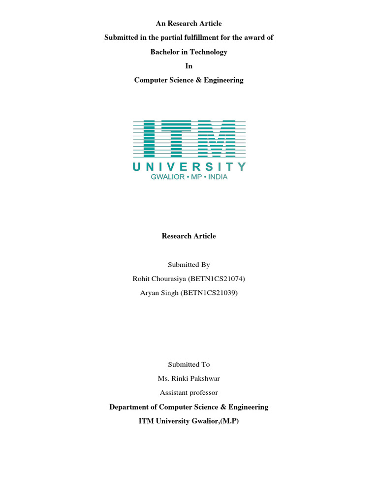 Research Paper Compiler | Download Free PDF | Parsing | Compiler