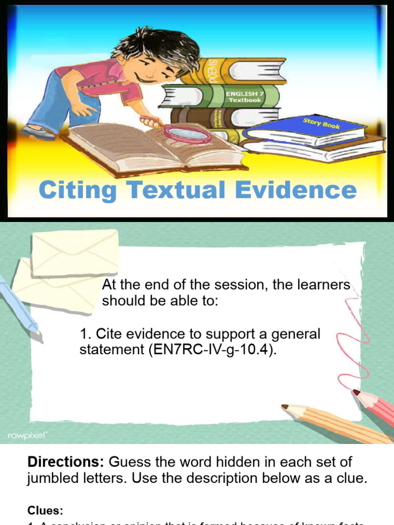 Citing Textual Evidences | PDF | Learning | God