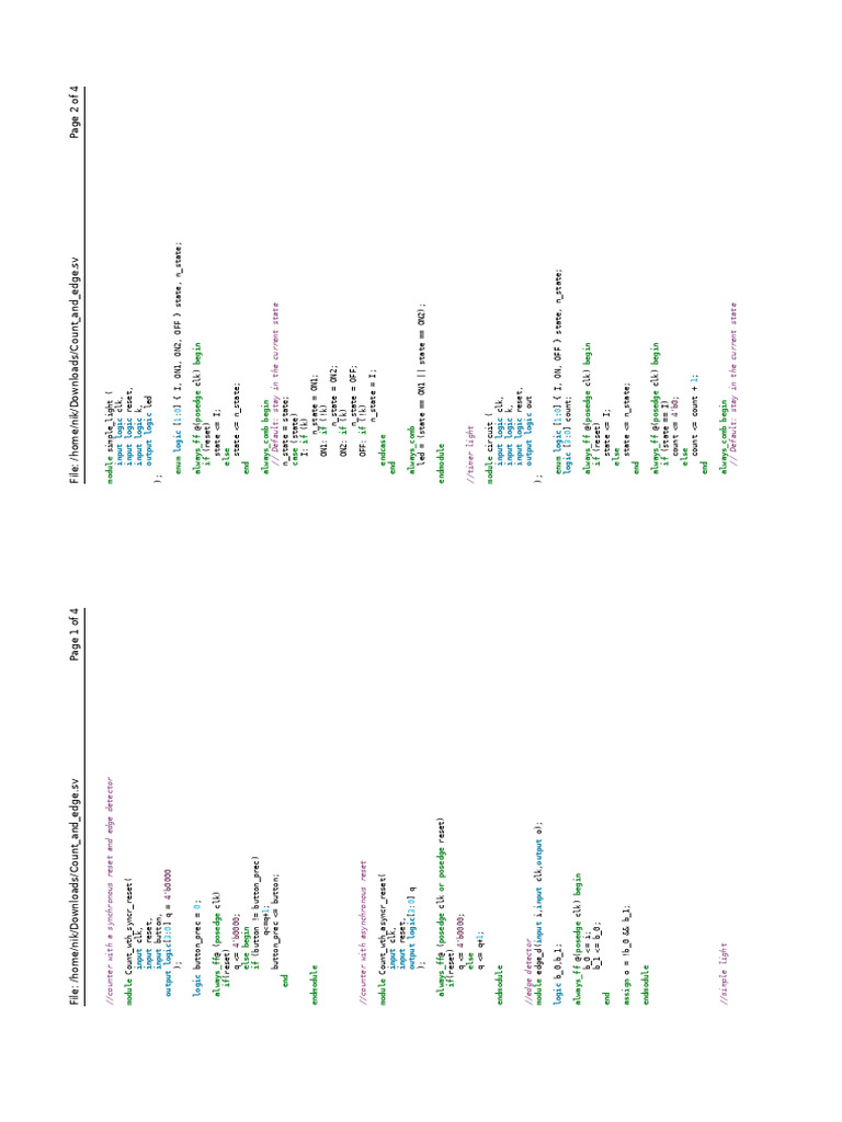 Count and Edge - SV | PDF | Electronic Engineering | Electronics