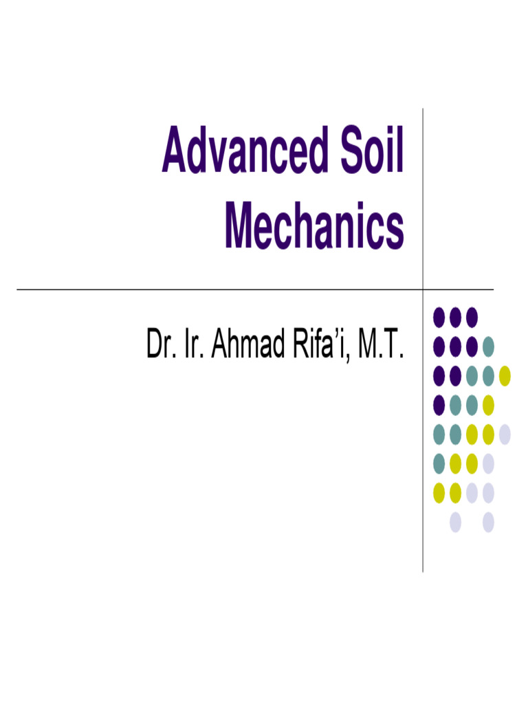 Adv Soil Mech Arf Intro | PDF | Road Surface | Fluid