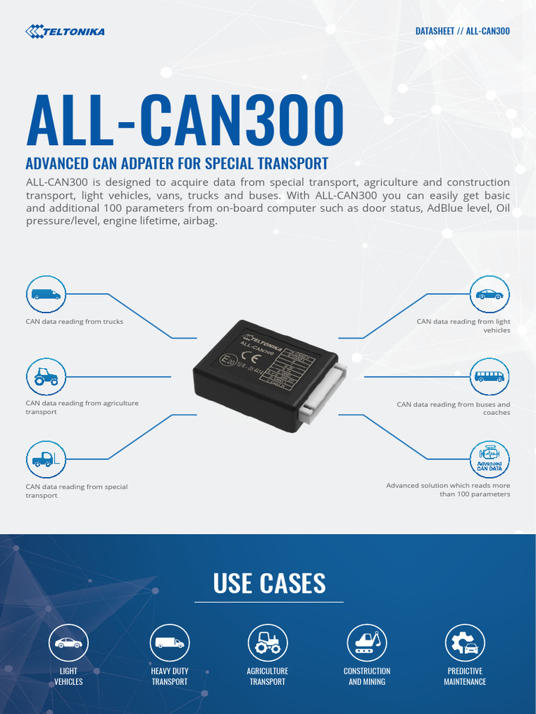 Datasheet ALLCAN300 | PDF | Transport | Truck