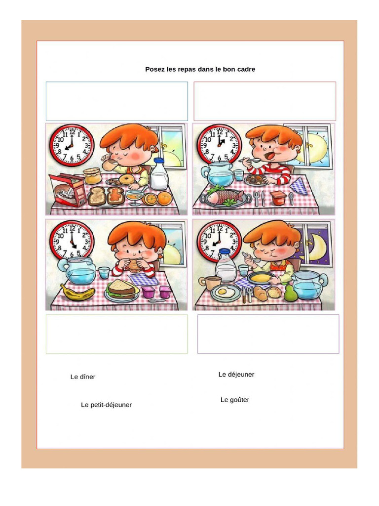 Les Repas de La Journée | PDF