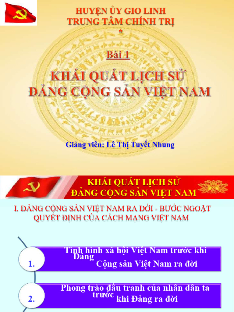 1.powerpoint Khai Quat Lich Su DCSVN (Nhung Quang Tri) 1696826624925 | PDF
