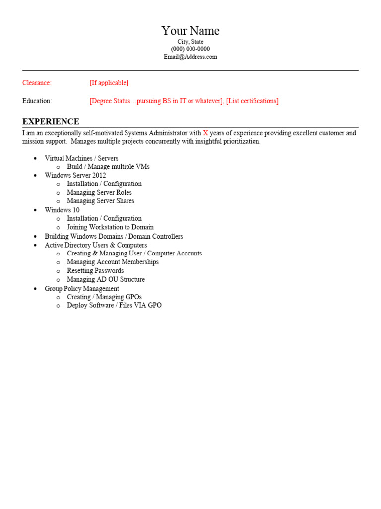 Resume For First Job Example | PDF
