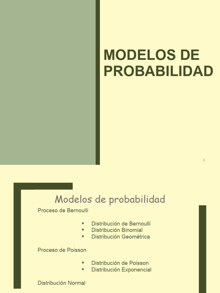 modelos de probabilidad | PDF | Distribución normal | Distribución de ...