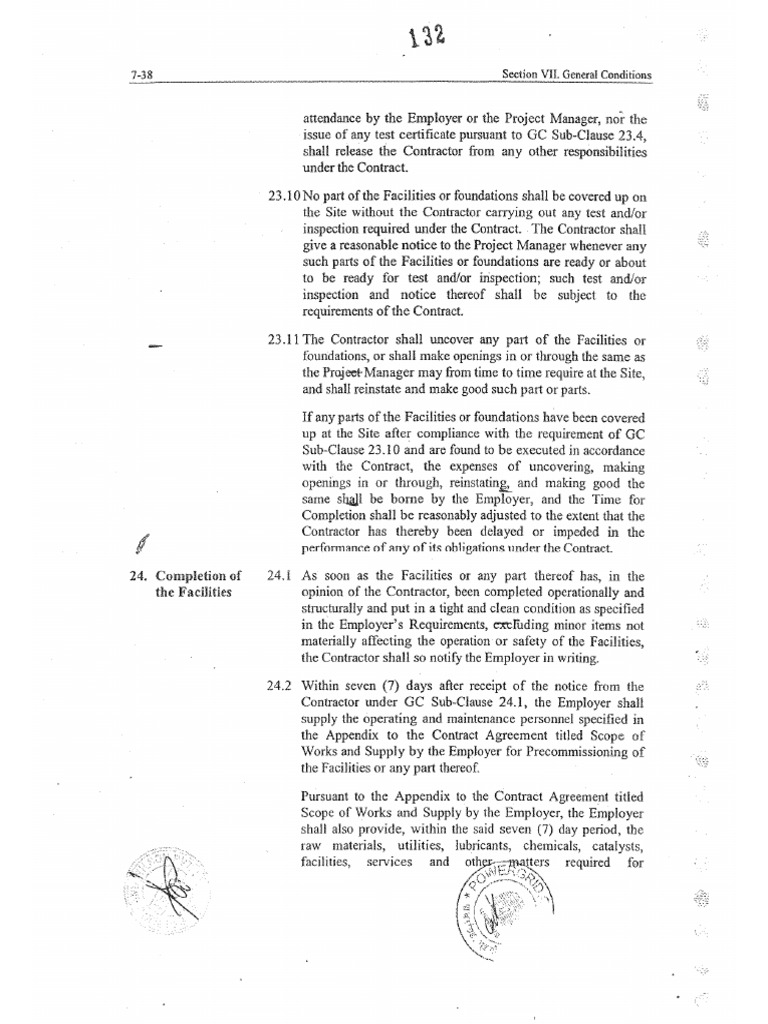 Section VII GCClause No 24 & 25 | PDF