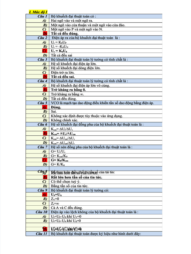 PDF 123doc Trac Nghiem Mon Ky Thuat Mach Dien Tu Potx Compress | PDF