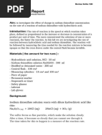 Disappearing Cross Experiment Method | PDF | Reaction Rate | Volume