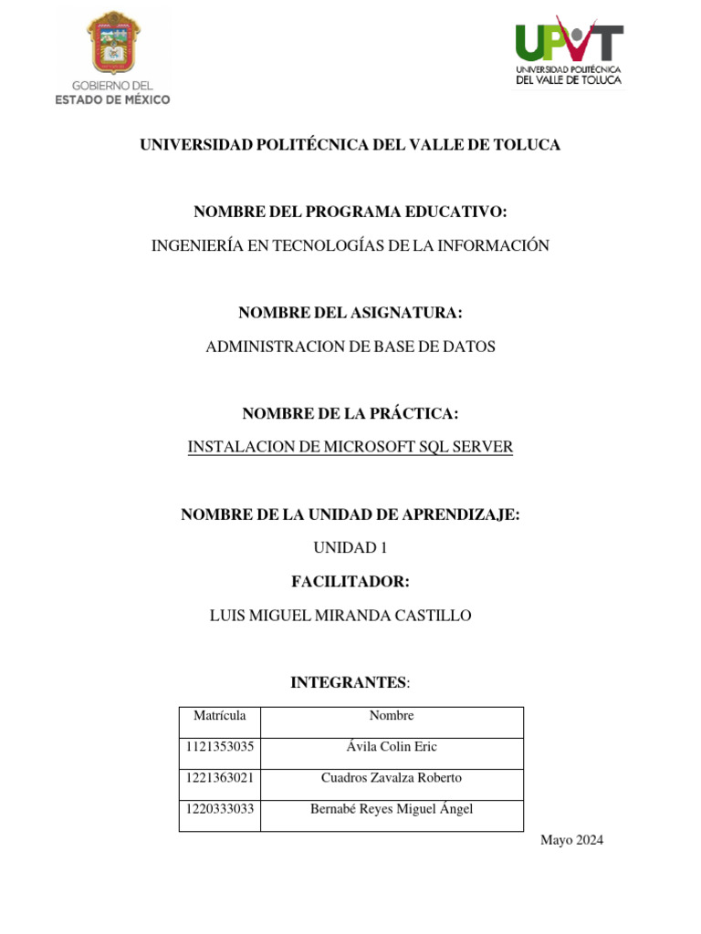Sql Server Instalacion Pdf Servidor Sql De Microsoft Software 1664