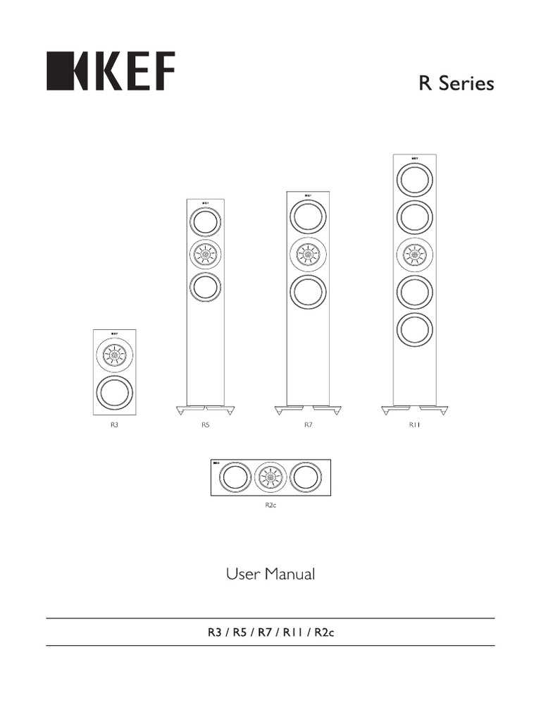 Kef R Series Manual | PDF