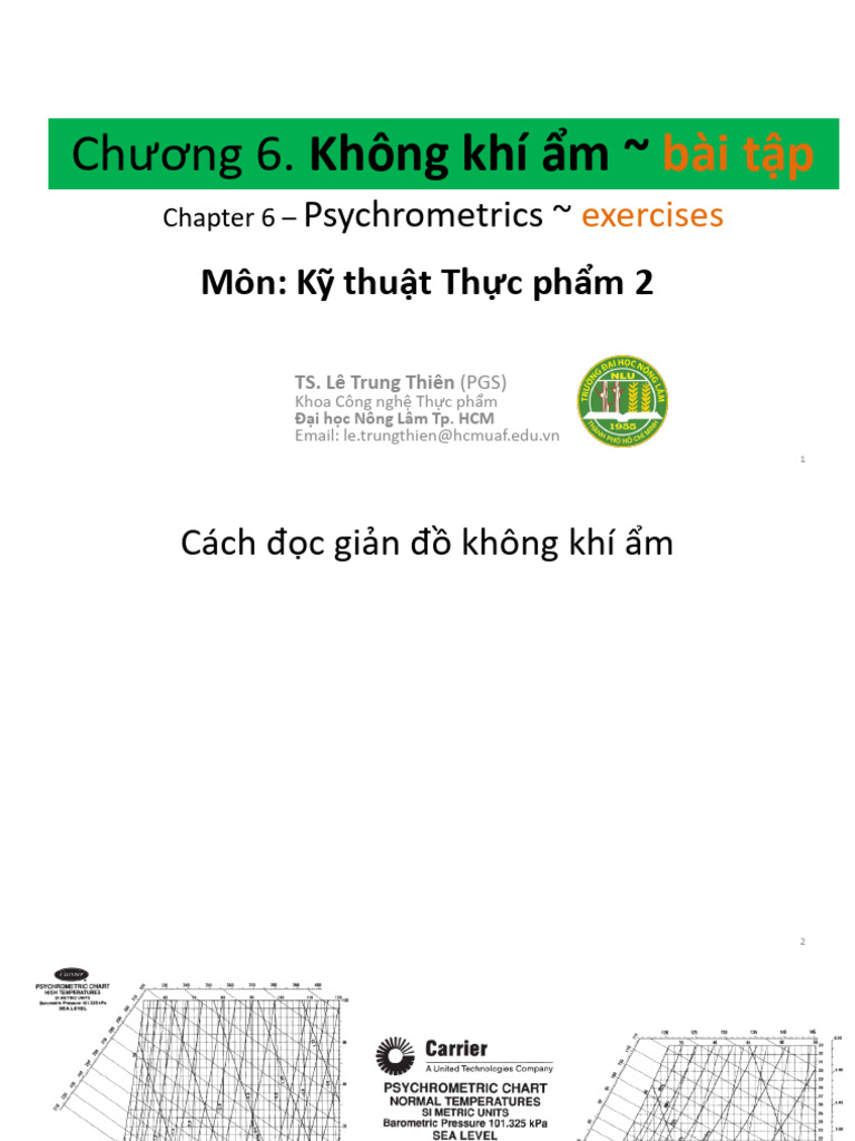 Chapter 6 - Psychrometrics-Exercises | PDF