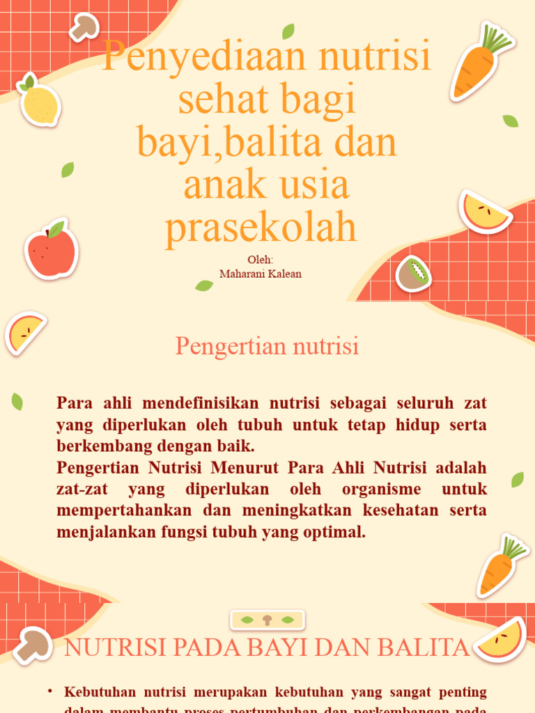 Nutrisi Sehat untuk Anak Usia Dini | PDF | Kesehatan Holistik