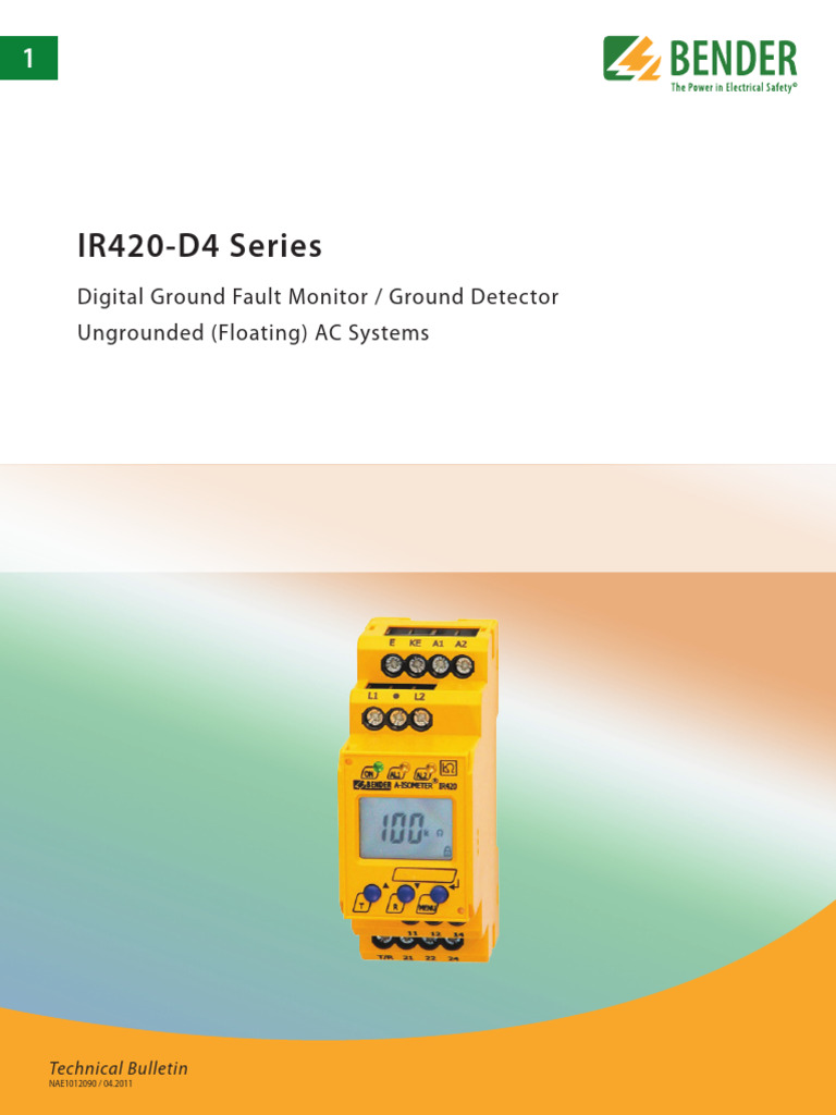 IR420-D4 Datasheet NAE1012090 | PDF | Relay | Alternating Current
