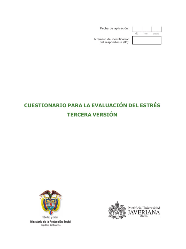 Cuestionario Estres | PDF