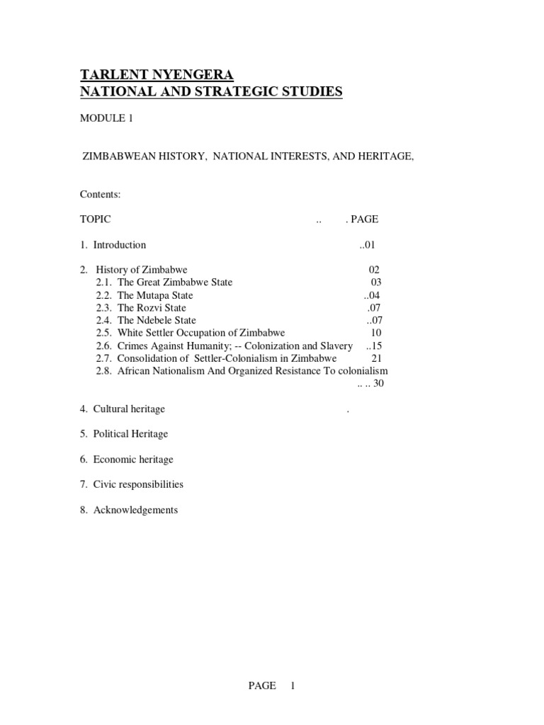 Nass Module | PDF | Colonialism | Slavery