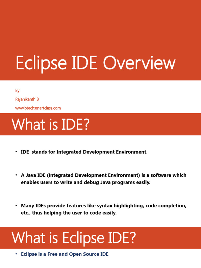 008 Eclipse IDE Overview | PDF