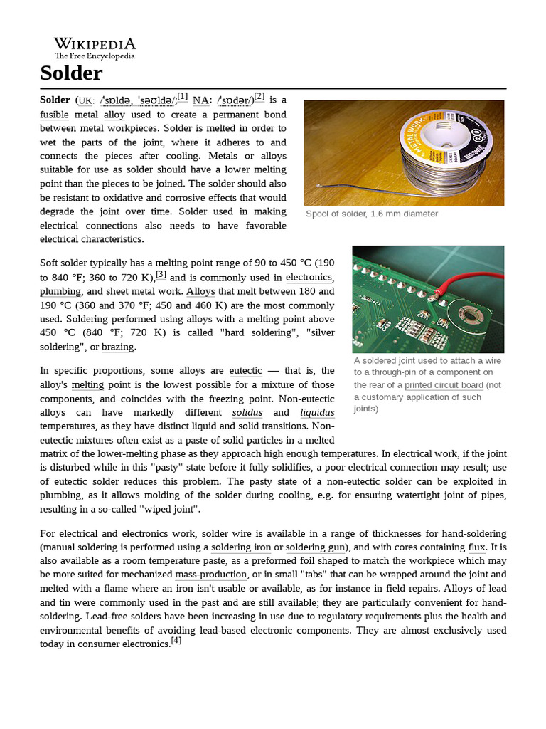 Solder | PDF | Solder | Soldering