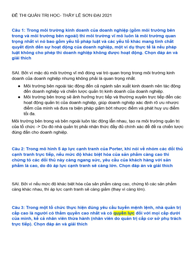 Đề thi QTH 2021 (mẫu) | PDF