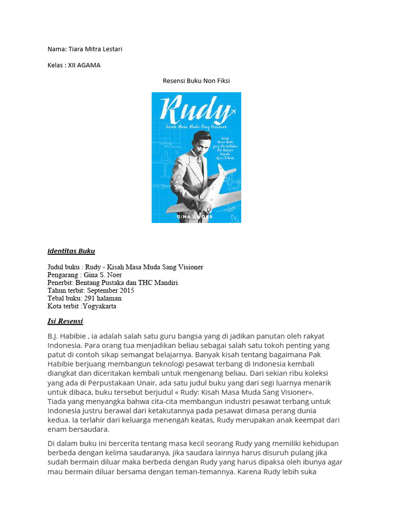 Resensi Buku Rudy | PDF