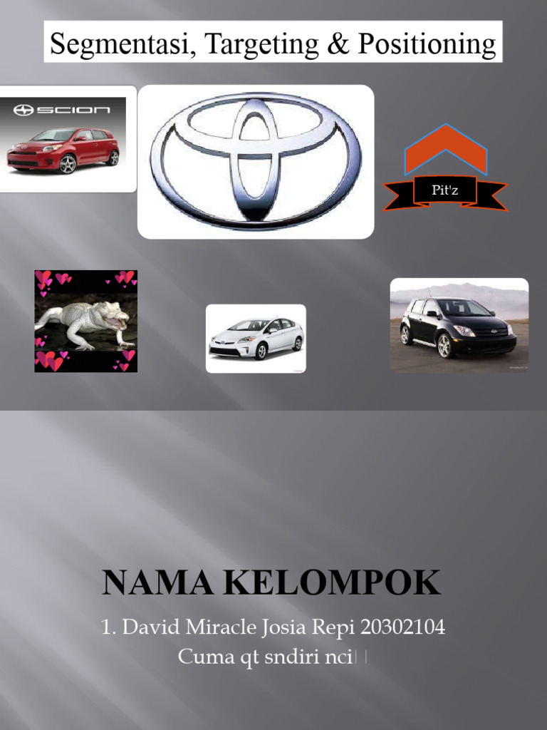 Tugas STP Toyota David M J Repi | PDF | Pengelolaan Keuangan & Uang | Teknologi & Rekayasa