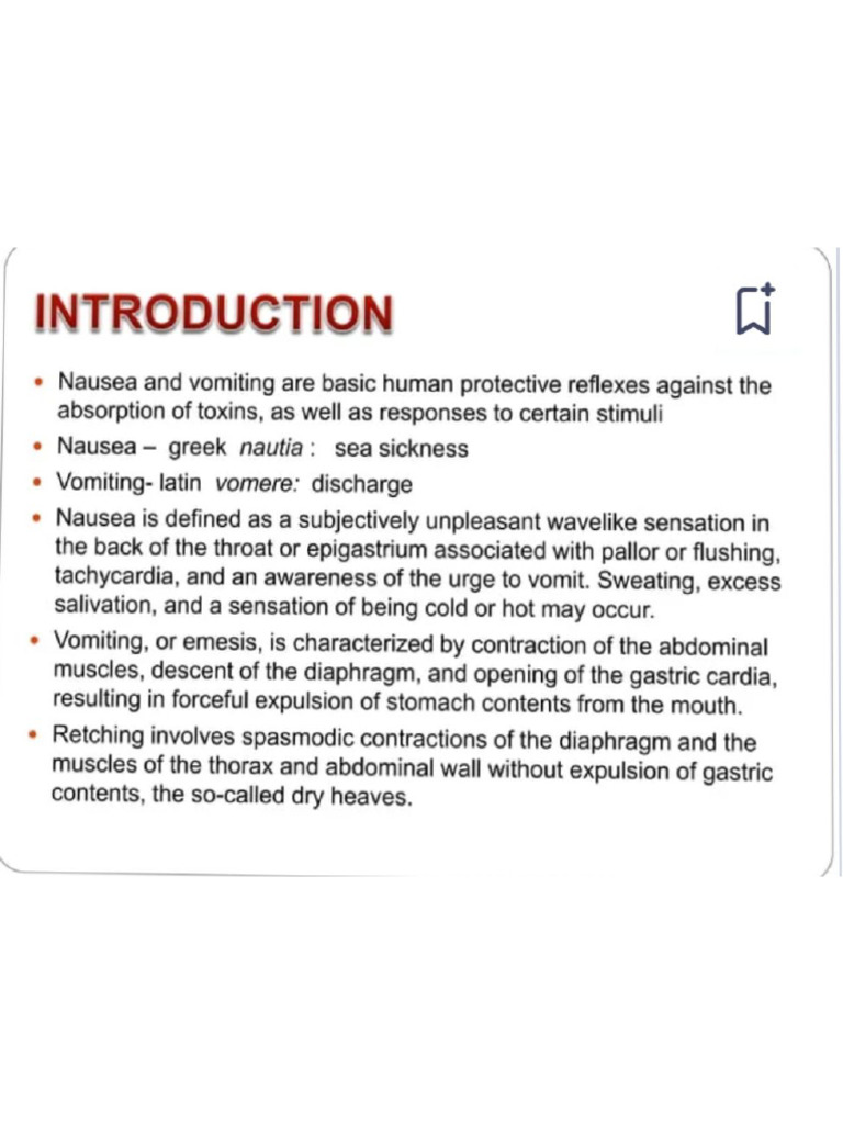 Emetics and Anti-Emetics Drugs | PDF