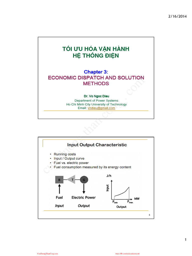 Economic Dispatch Solutions Guide | PDF | Mathematical Analysis | Analysis