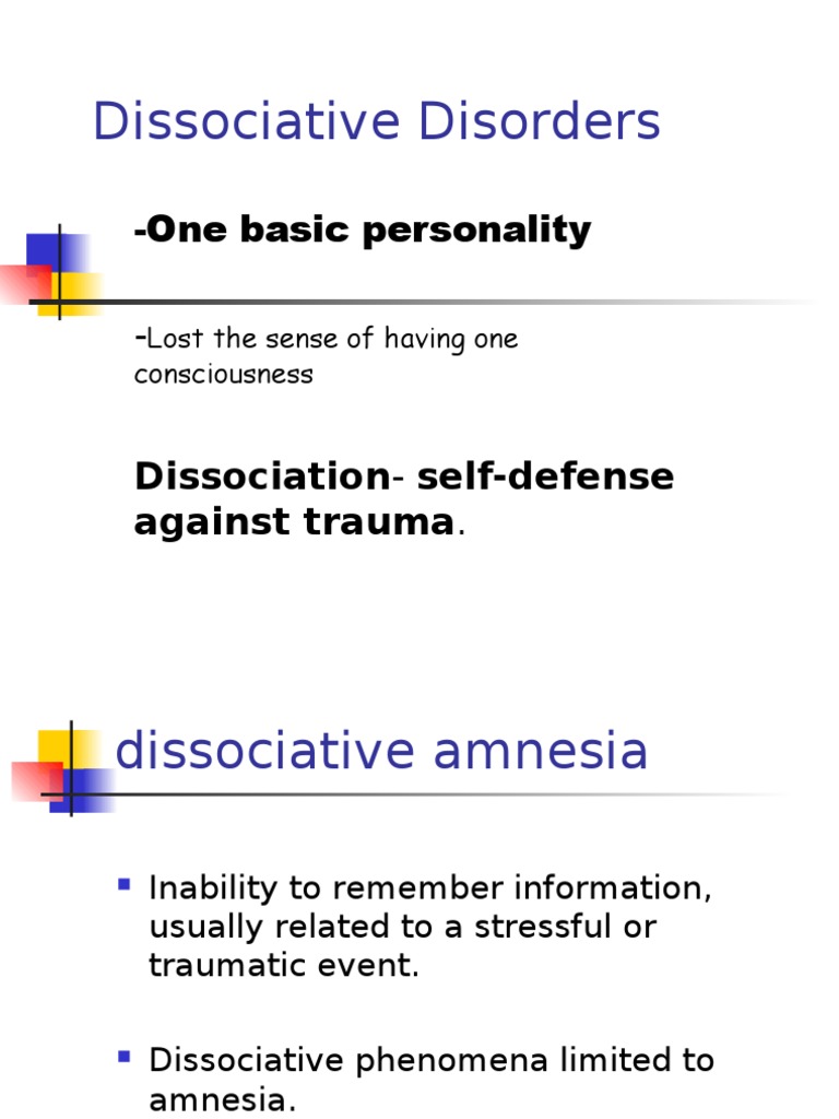 Psych - Dissociative Disorders | PDF | Self-Improvement