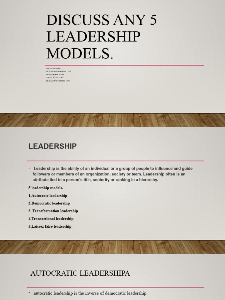 Leadership Presentation | PDF | Leadership | Economies