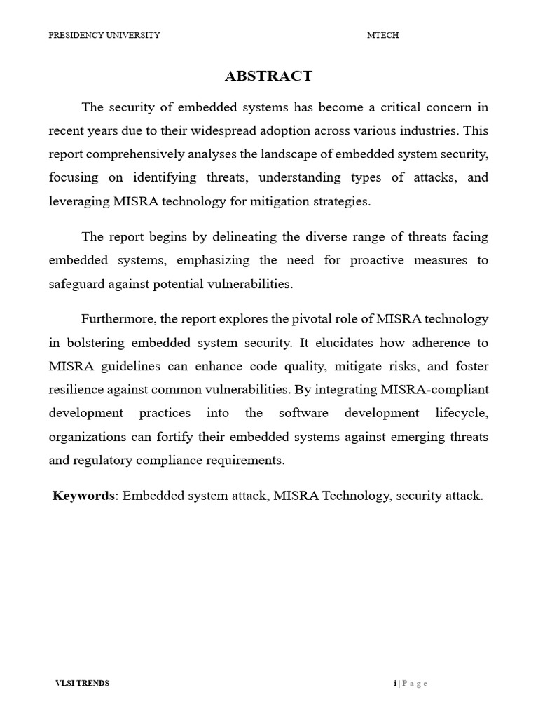 Report On Embedded System Security | PDF | Computer Security | Security