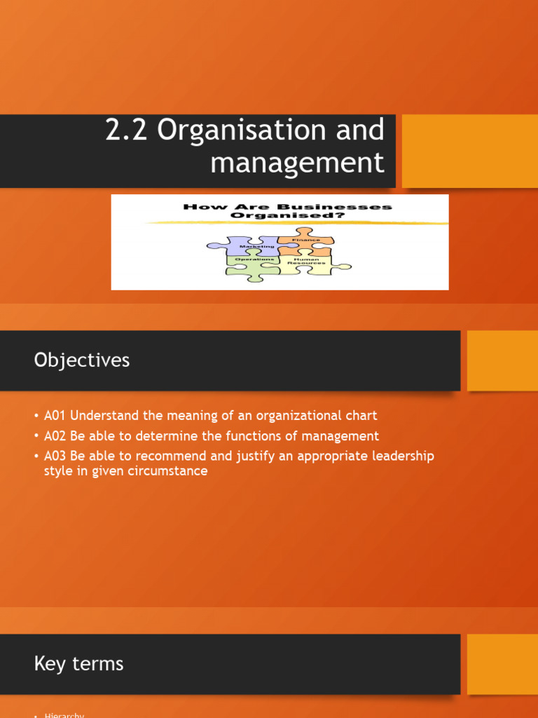 2.2 Organisation and Management | PDF | Leadership | Trade Union