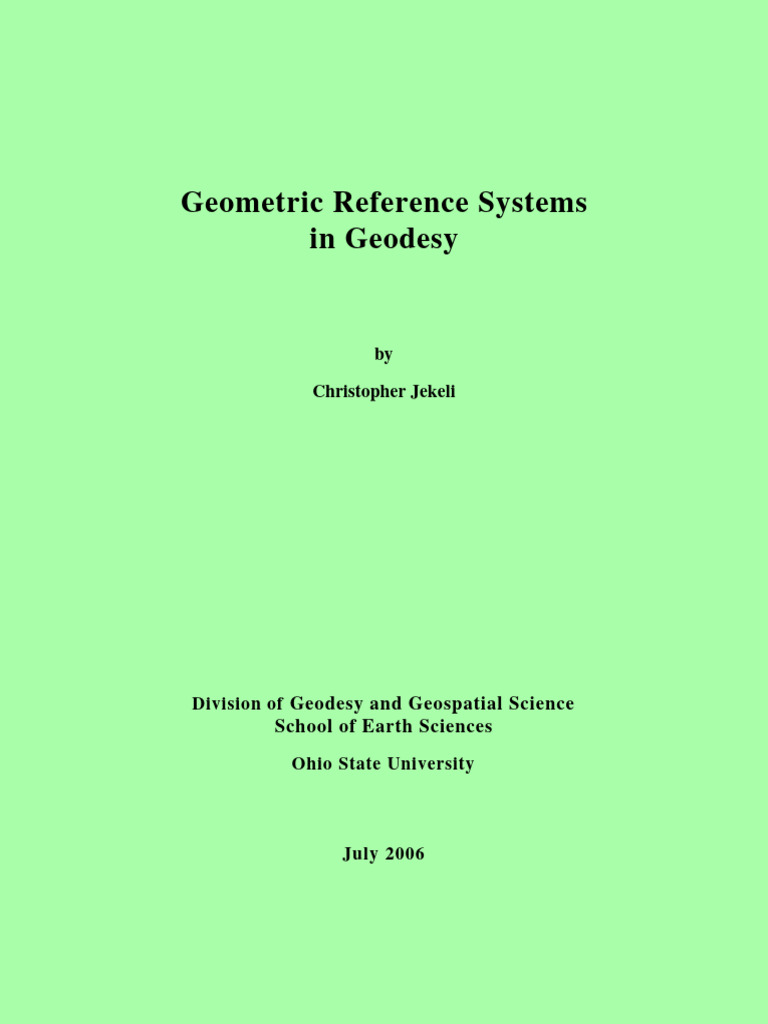 JEKELI | PDF | Latitude | Geodesy