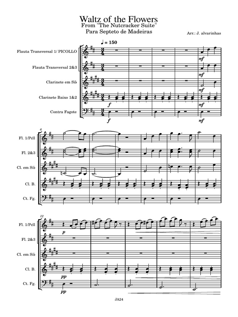 Waltz of Flowers-Partitura - e - Partes | PDF | The Nutcracker ...