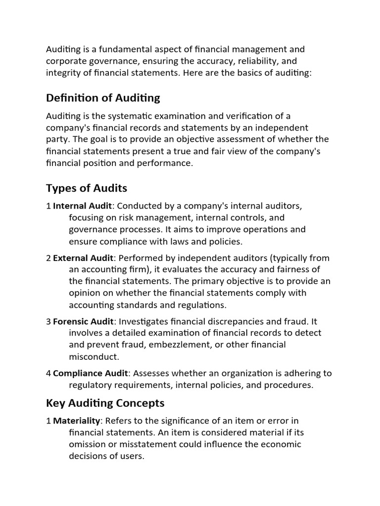 Auditing | PDF | Audit | Financial Audit