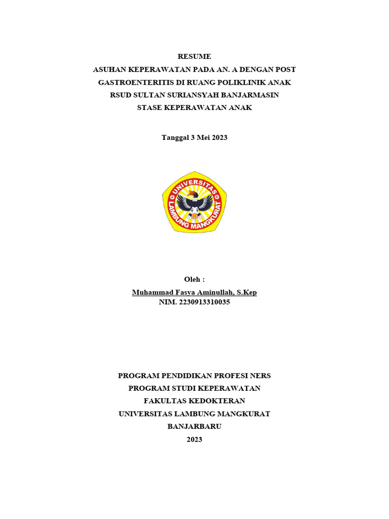 Muhammad Fasya Aminullah - Resume 6 | PDF