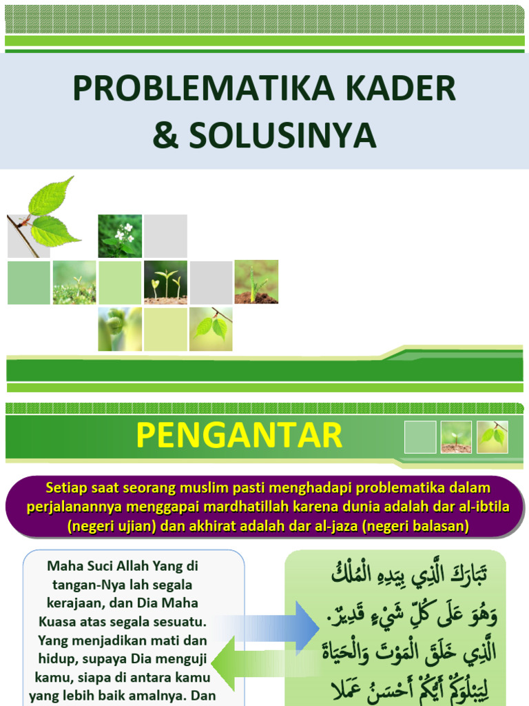 Problematika Kader dan Solusinya | PDF