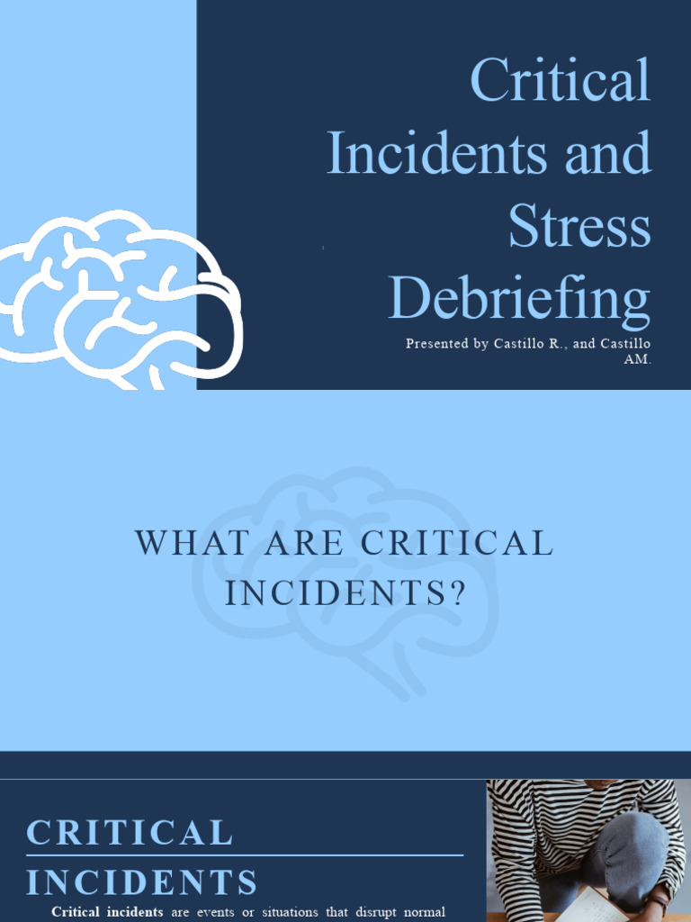 Critical Incident Stress Debriefing Guide | PDF | Psychological Trauma ...
