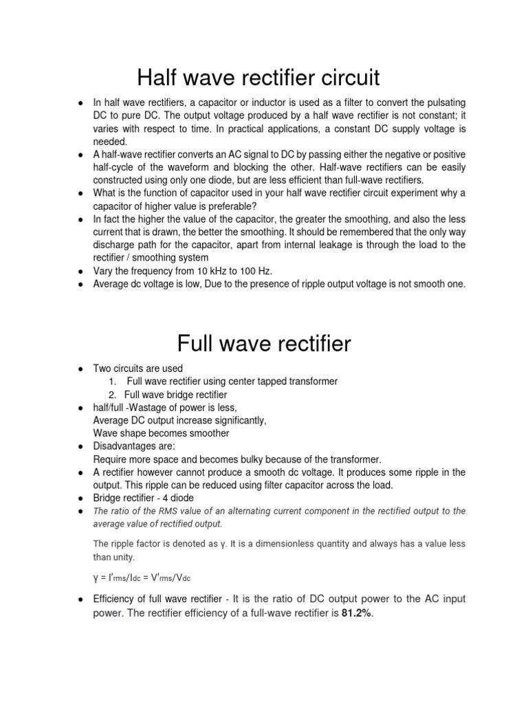 EEE Semester Final Preparation | PDF | Rectifier | Operational Amplifier